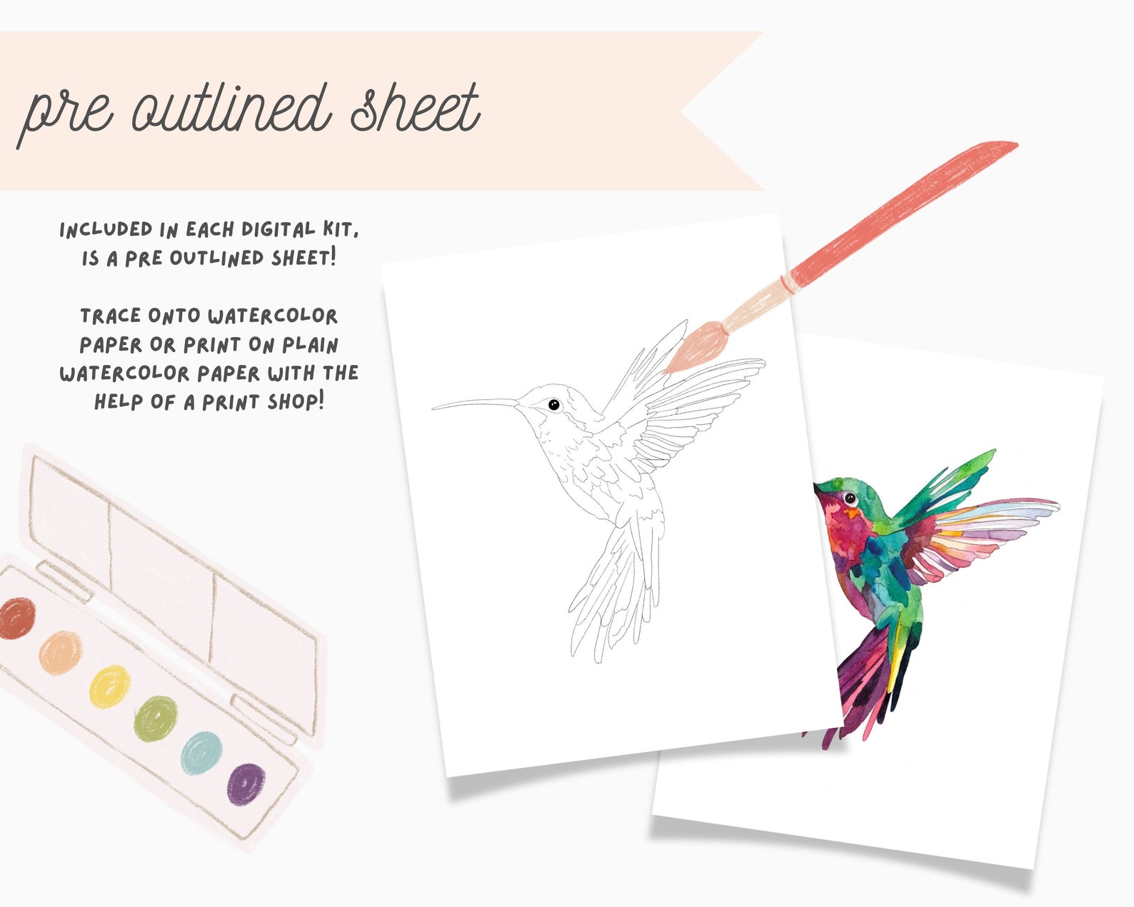 Watercolor Tutorial Kit | DIY Paint | Homeschool Art Lesson | Summer ...