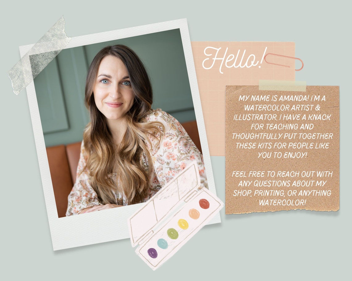 Watercolor Tutorial Kit | DIY Paint | Homeschool Art Lesson | Summer ...