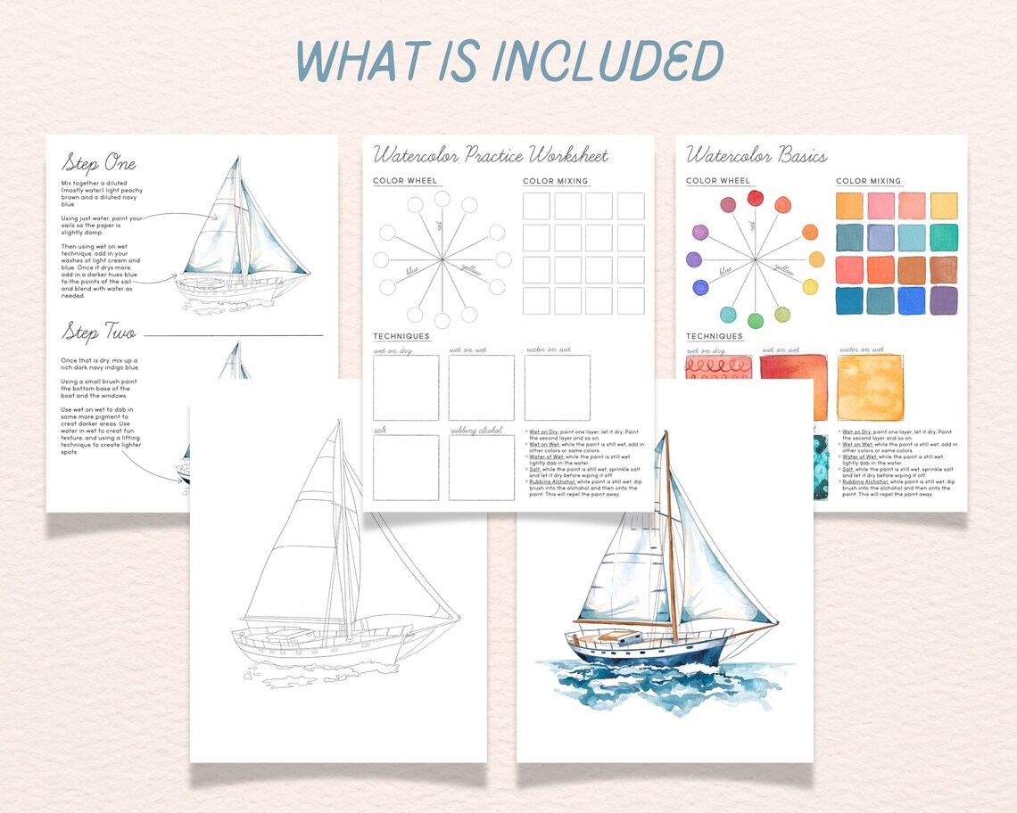 Watercolor Tutorial Kit | DIY Paint | Homeschool Art Lesson | Summer ...