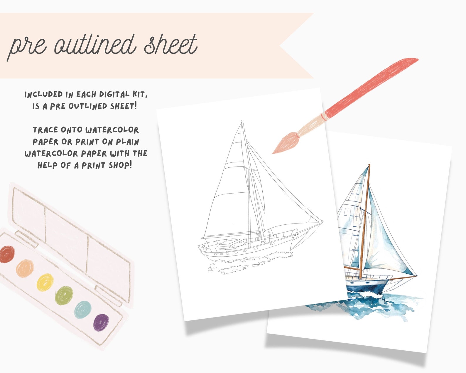 Watercolor Tutorial Kit | DIY Paint | Homeschool Art Lesson | Summer ...