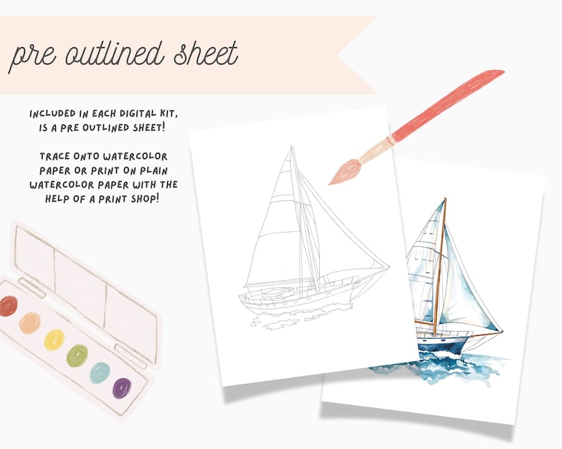 Watercolor Tutorial Kit | DIY Paint | Homeschool Art Lesson | Summer ...