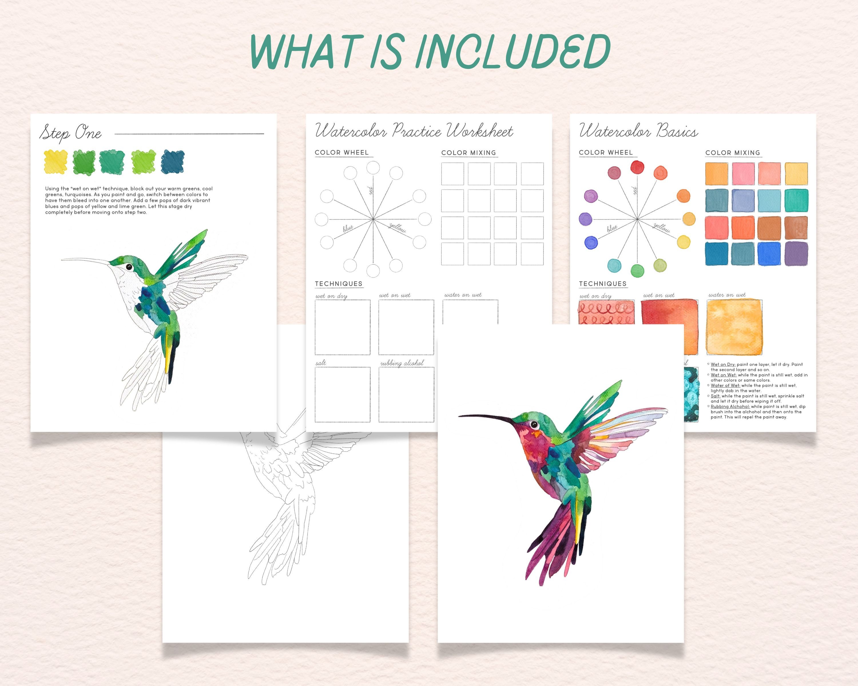 Watercolor Tutorial Kit | DIY Paint | Homeschool Art Lesson | Summer ...