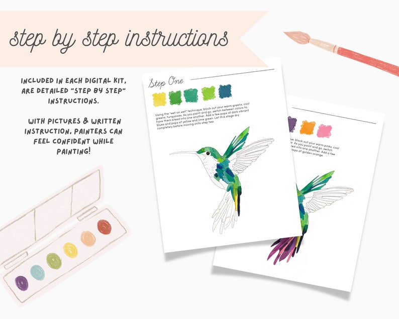 Watercolor Tutorial Kit | DIY Paint | Homeschool Art Lesson | Summer ...