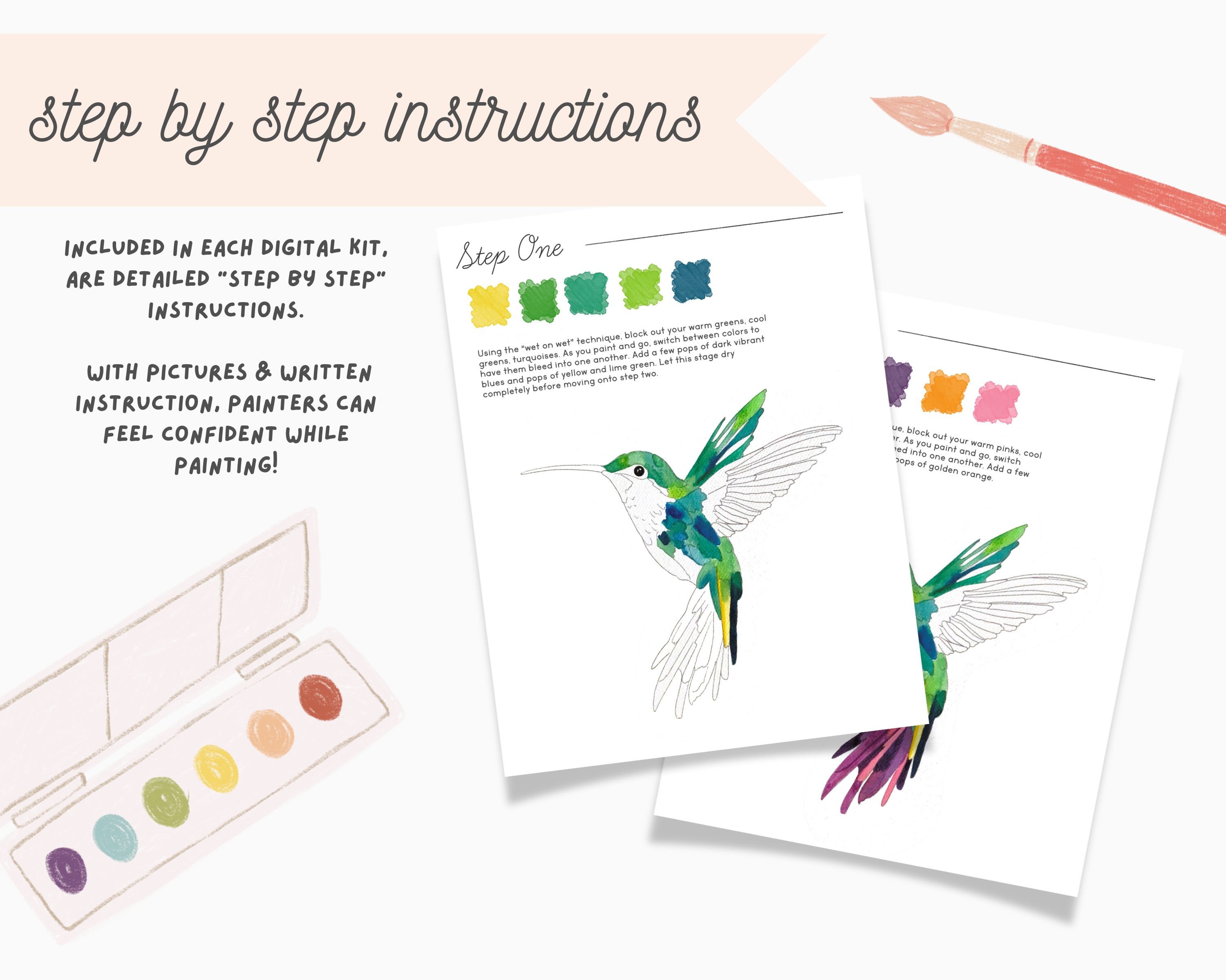 Watercolor Tutorial Kit | DIY Paint | Homeschool Art Lesson | Summer ...