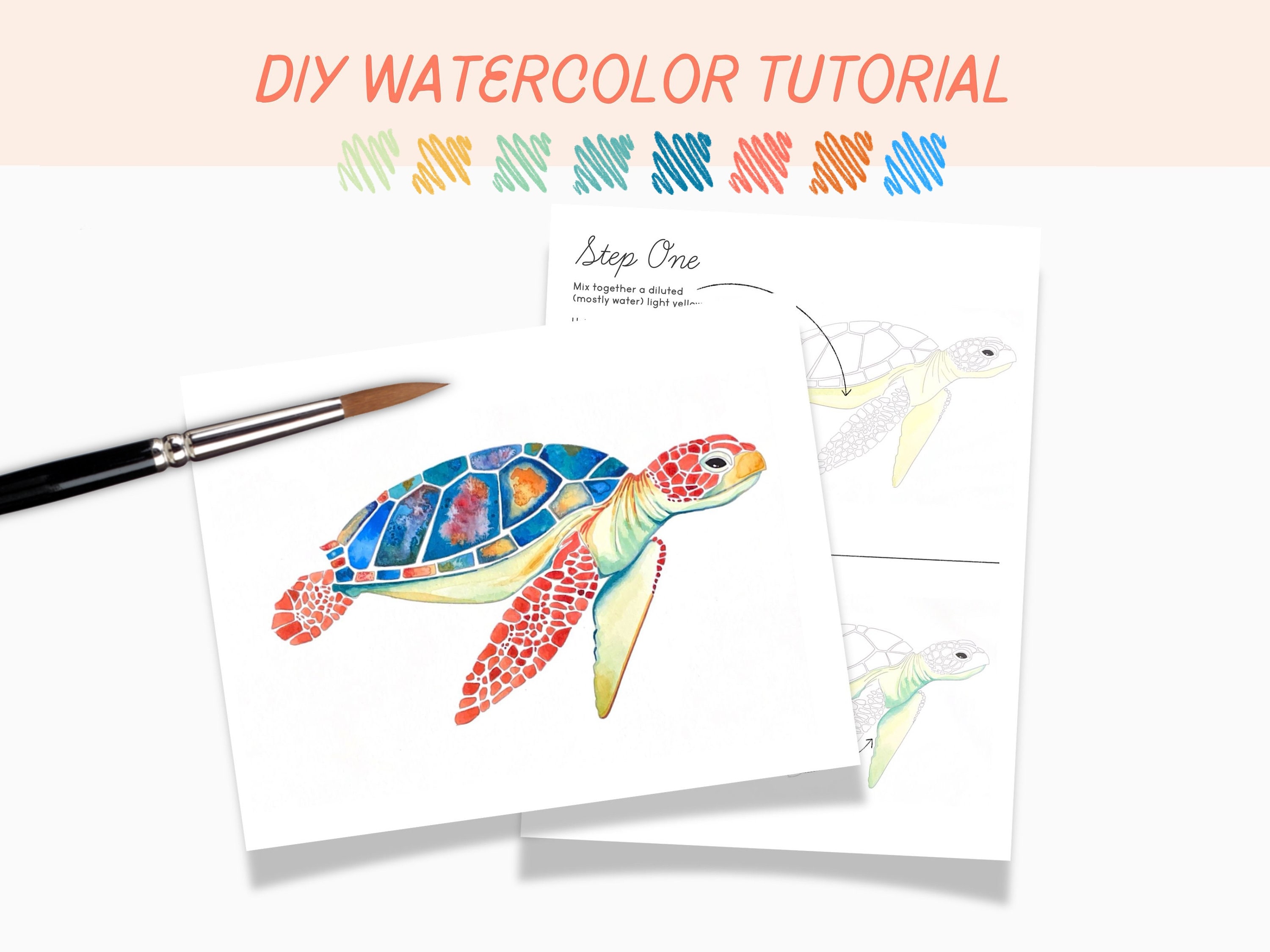 Watercolor Tutorial Kit | DIY Paint | Homeschool Art Lesson | Summer ...