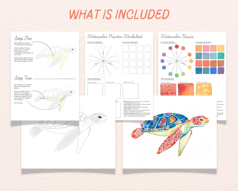 Watercolor Tutorial Kit | DIY Paint | Homeschool Art Lesson | Summer ...