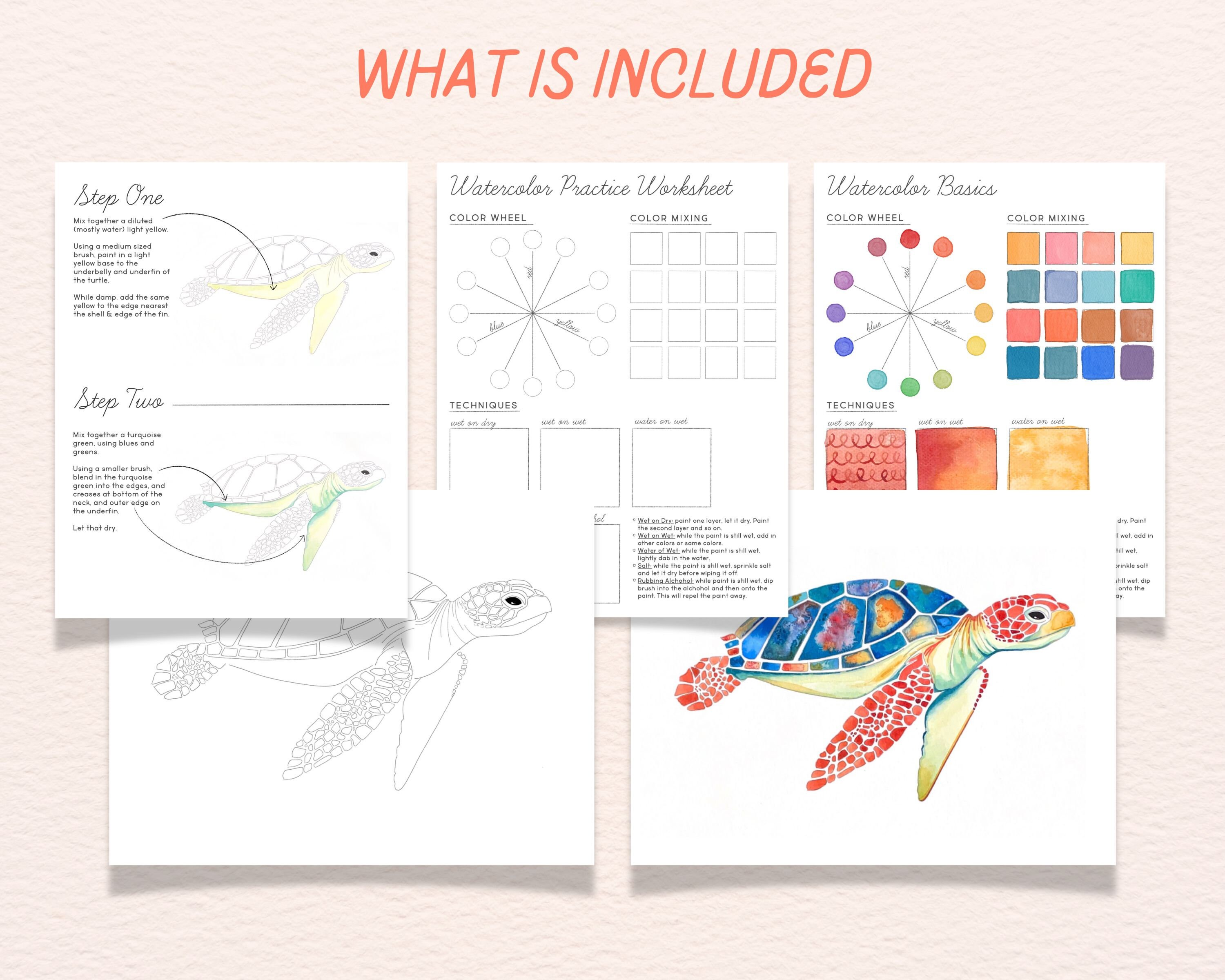 Watercolor Tutorial Kit | DIY Paint | Homeschool Art Lesson | Summer ...