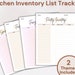 Editable & Printable Kitchen Inventory Tracker | Fridge, Freezer ...