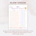 Editable Behavior Tracker for Kids Colorful Chart Template With Rewards ...