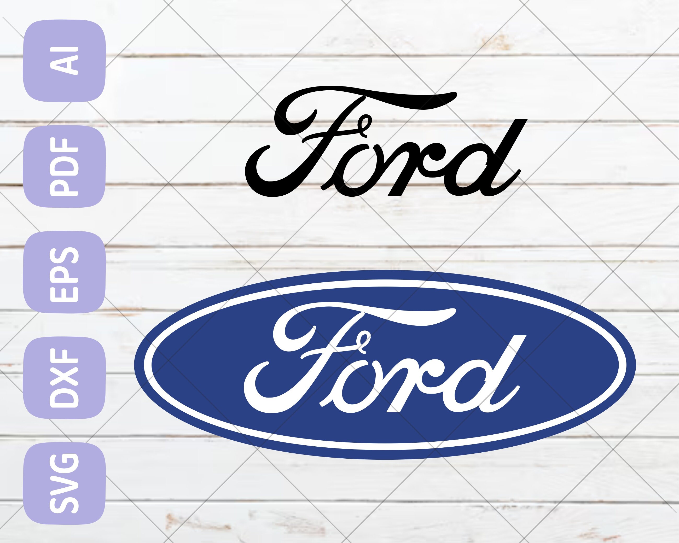 Ford Svg, Classic Car Svg, Ford Clipart, Car Silhouette, Vector File ...