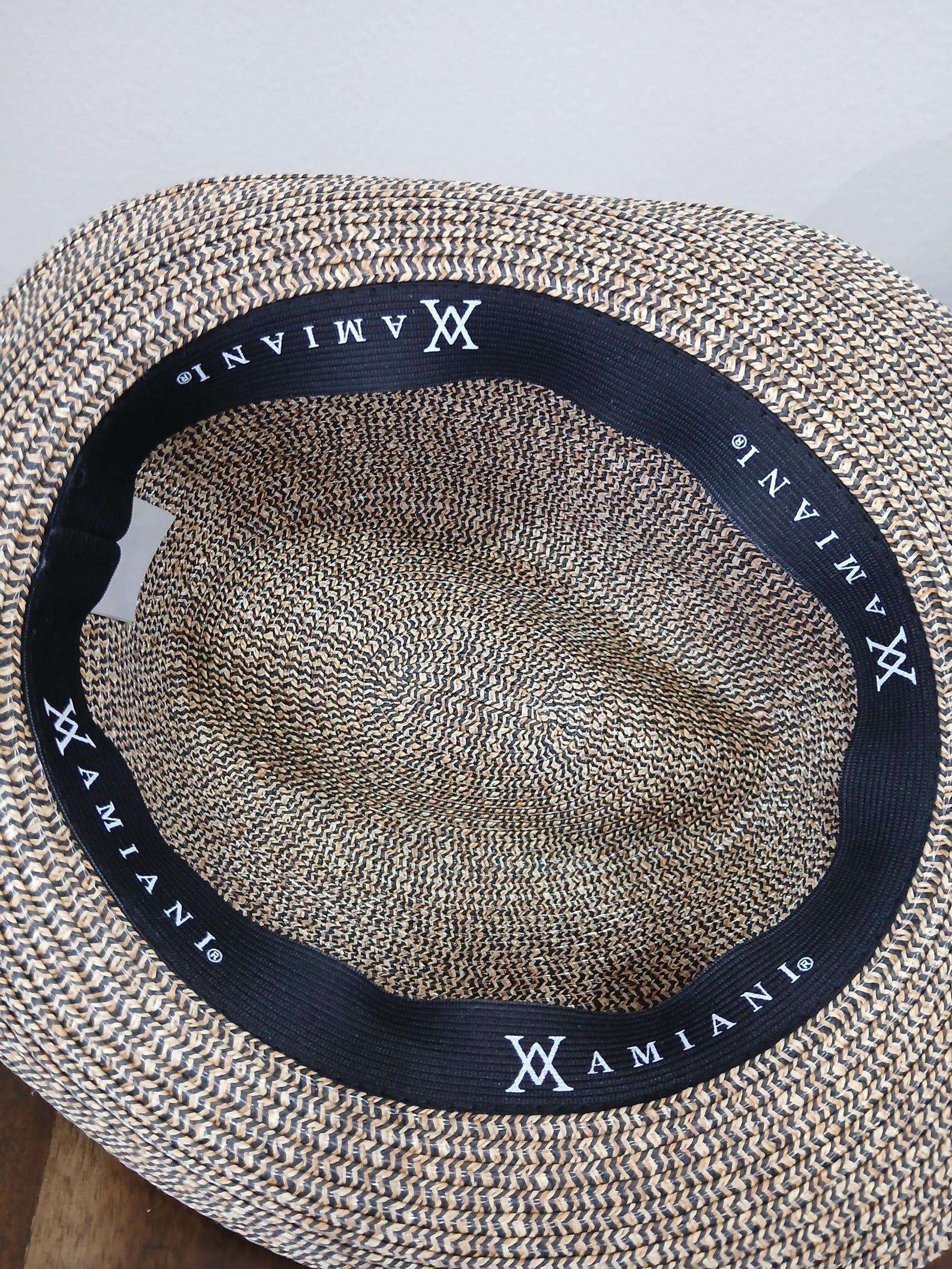 Jute Look Tan and Black Fedora Hat for Man or Woman - Etsy