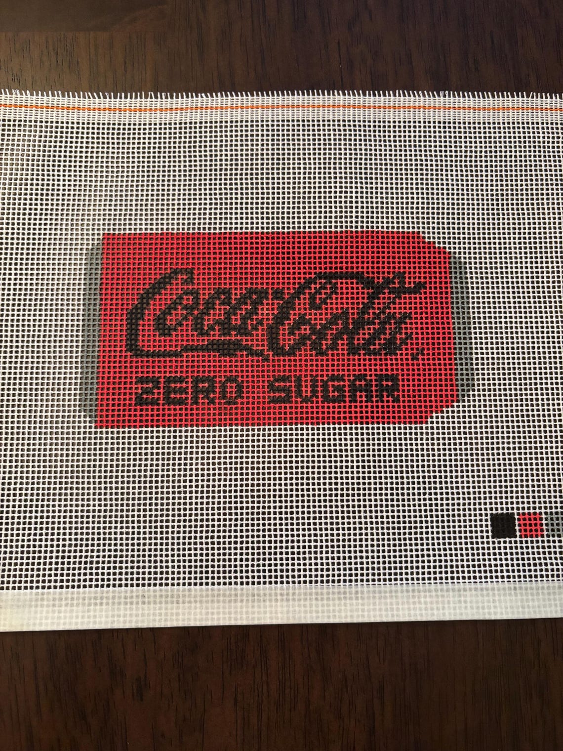 Coke Zero Sugar Hand Painted Needlepoint Canvas - Etsy