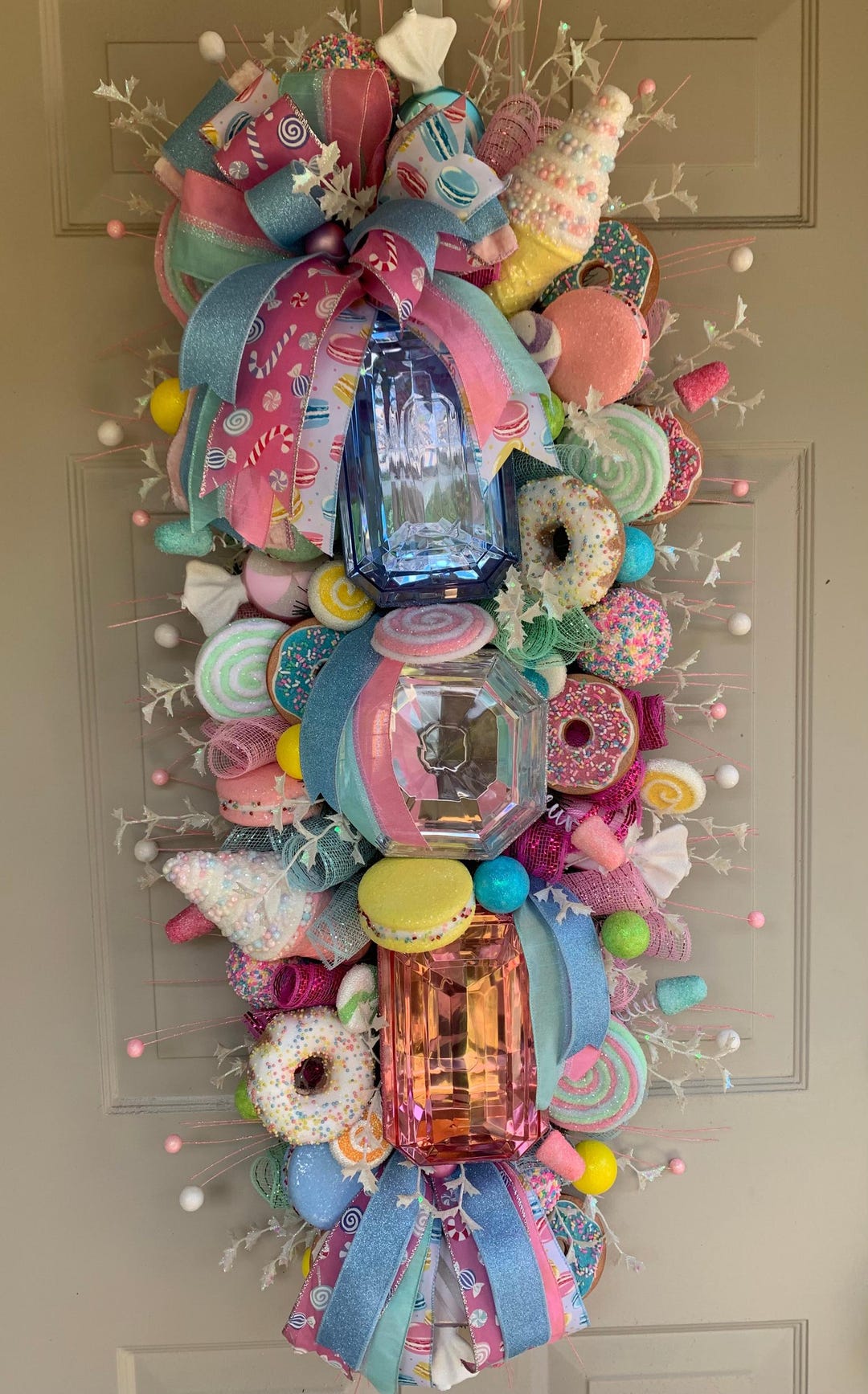 XL Candyland Glam Swag, Candyland Theme Decor, Sweet and Treats ...