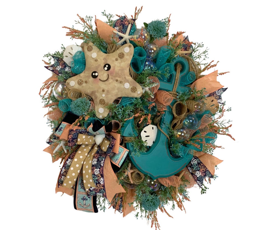 Under the Sea Wreath , Beach Wreath, Nautical Wreath, Summer Wreath ...