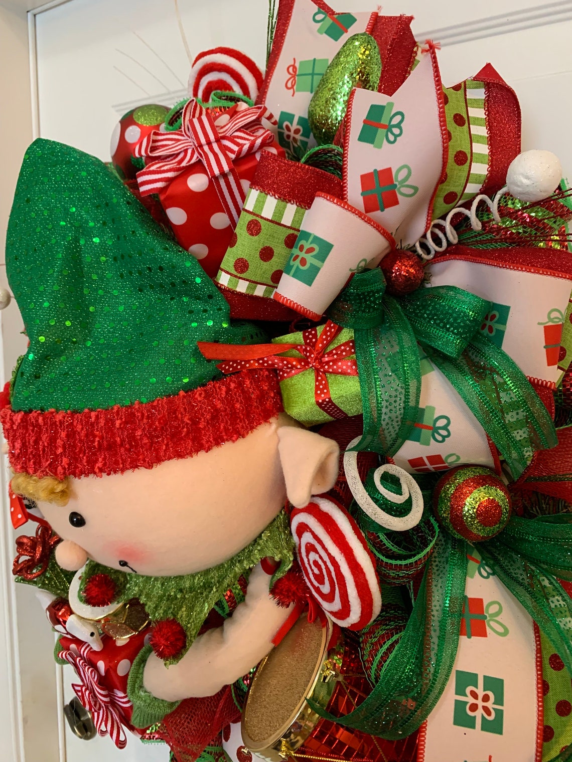 Elfie, Elf Wreath, Elf Workshop, Traditional Christmas, Christmas ...