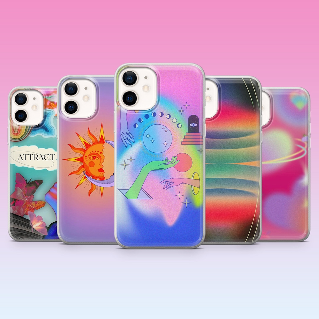 Aura Spiritual Phone Case Surreal Cover for iPhone 16, 15, 14, 13, 12 ...