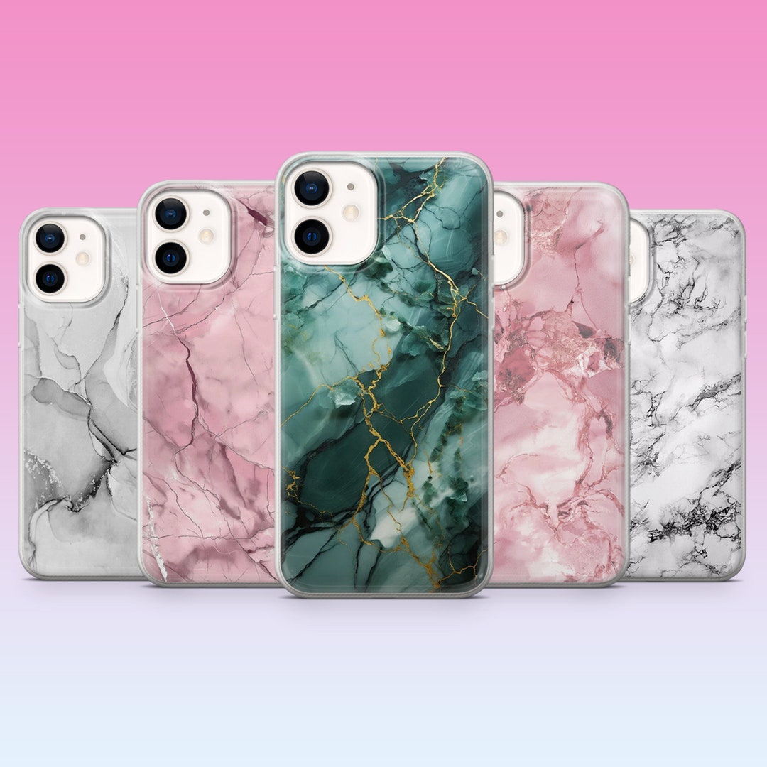 Marble Stone Phone Case Classy Exclusive Cover for iPhone 15, 14, 13 ...