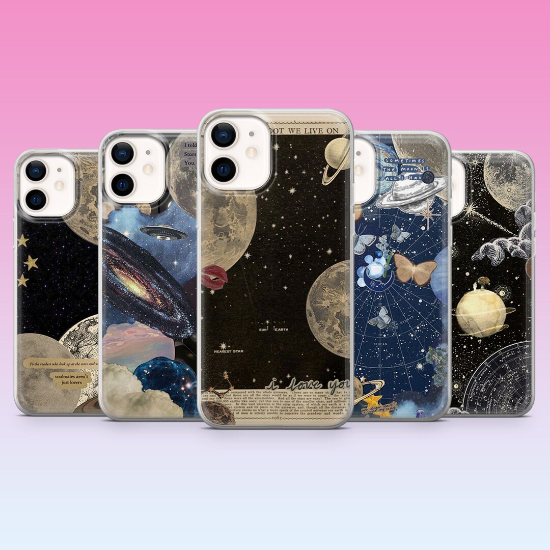 Solar System Phone Case Retro Planets Astronomy Cover for iPhone 17, 16 ...