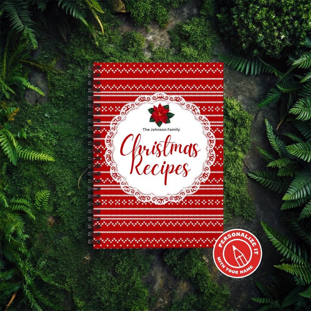 Christmas Recipes Journal A Joyful Keepsake for Holiday Cheer, Ruled ...