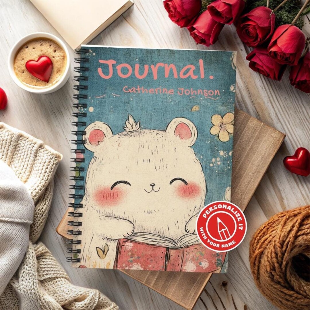 Kawaii Bear Journal - Embrace the Joy of Reading and Writing, Ruled ...