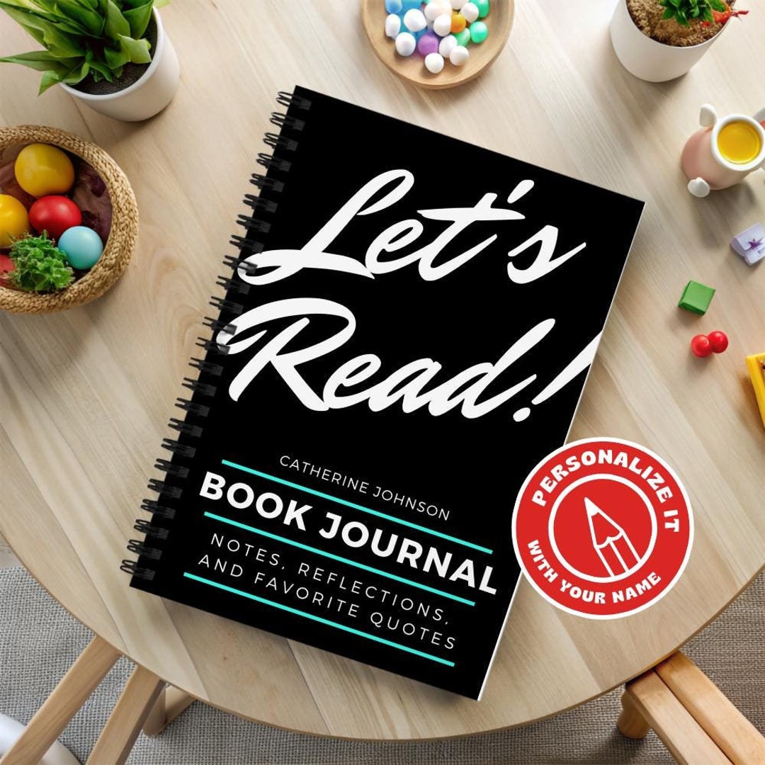 Let's Read A Bold Book Journal for Your Literary Adventures, Ruled Line ...