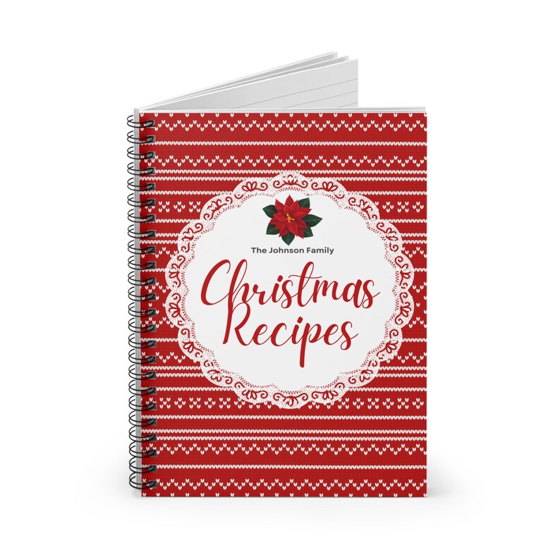 Christmas Recipes Journal A Joyful Keepsake for Holiday Cheer, Ruled ...