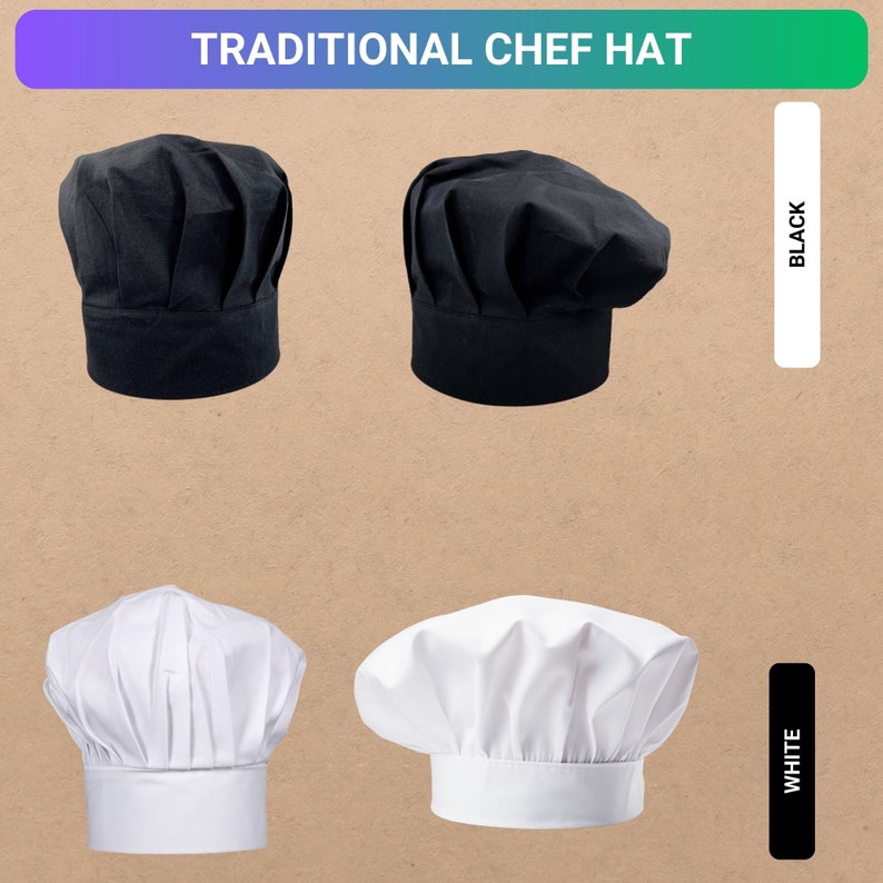 Personalized Chef Hat With Embroidery, Custom Chef Hat, Chef Hat With ...