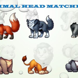 Animal Matching Puzzle Activity, Animal Skin Pattern Matching, Toddler ...