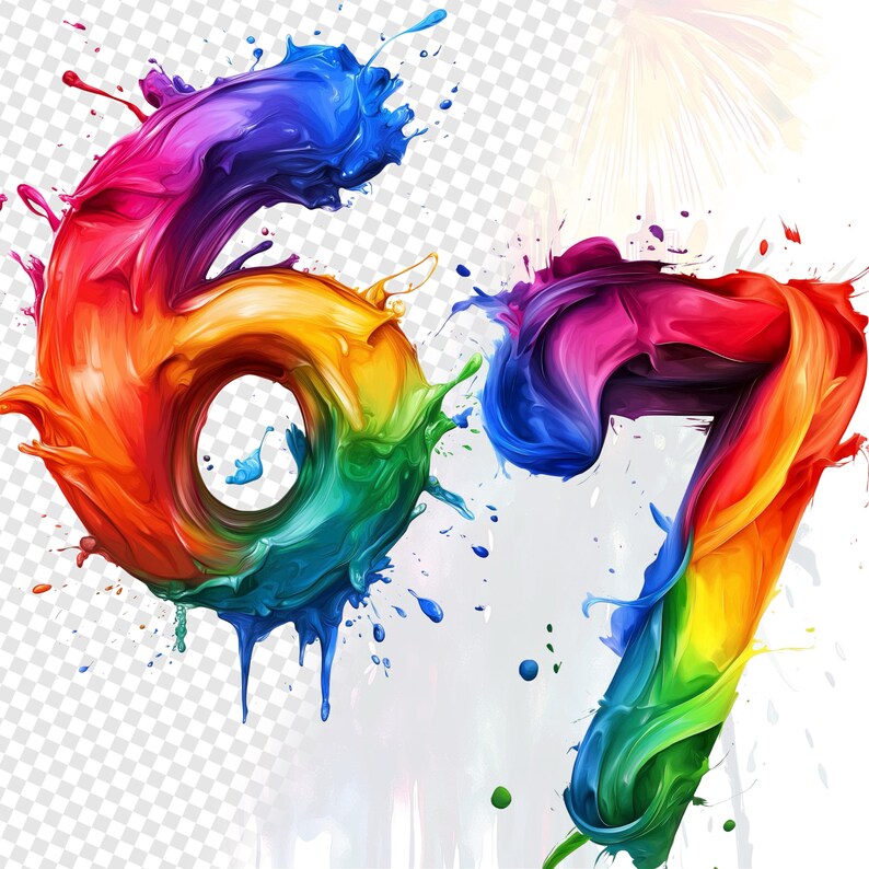 Creative Number Clipart PNG Perfect for Birthdays, Scrapbooking & More ...