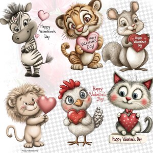 42 PNG, Valentine's Day Clipart,lovedigital Download, Watercolor ...