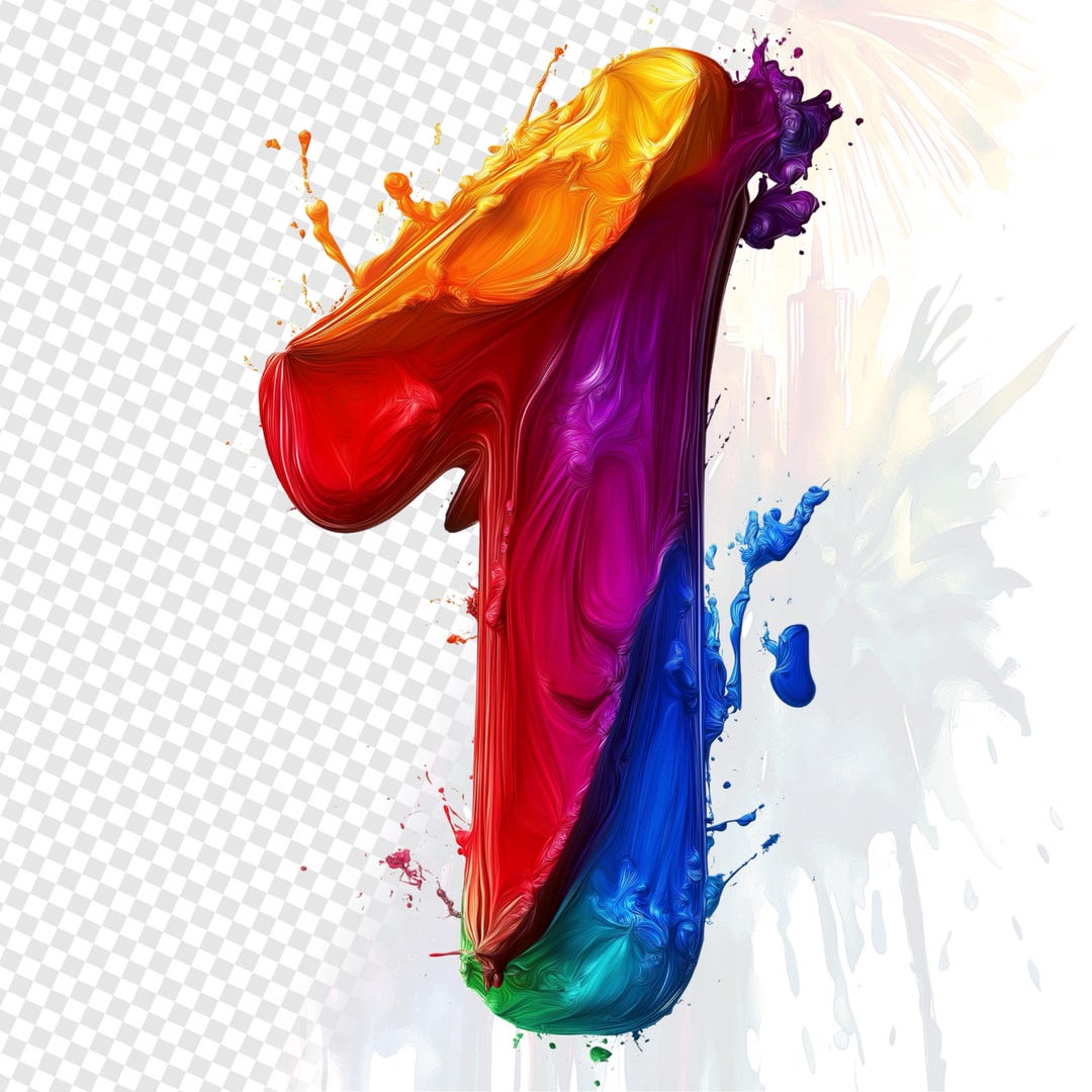 Creative Number Clipart PNG Perfect for Birthdays, Scrapbooking & More ...