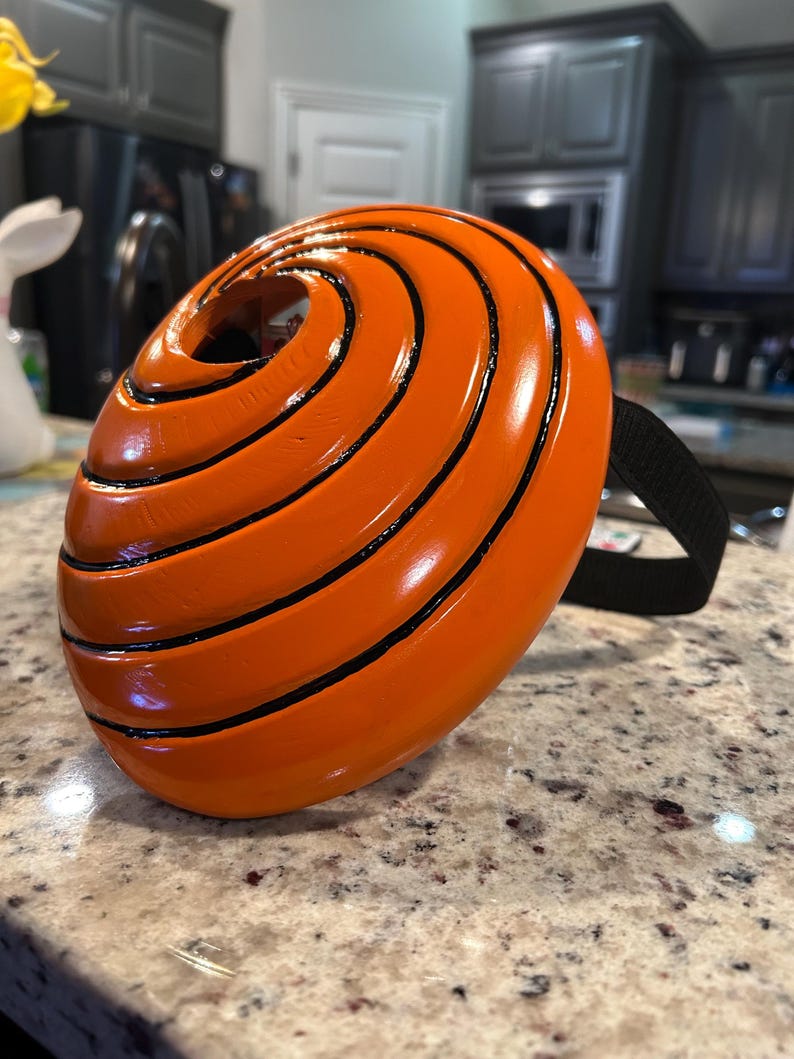 Naruto Mask - Akatsuki Tobi Uchiha Mask - Naruto / Anime Cosplay - 3D ...