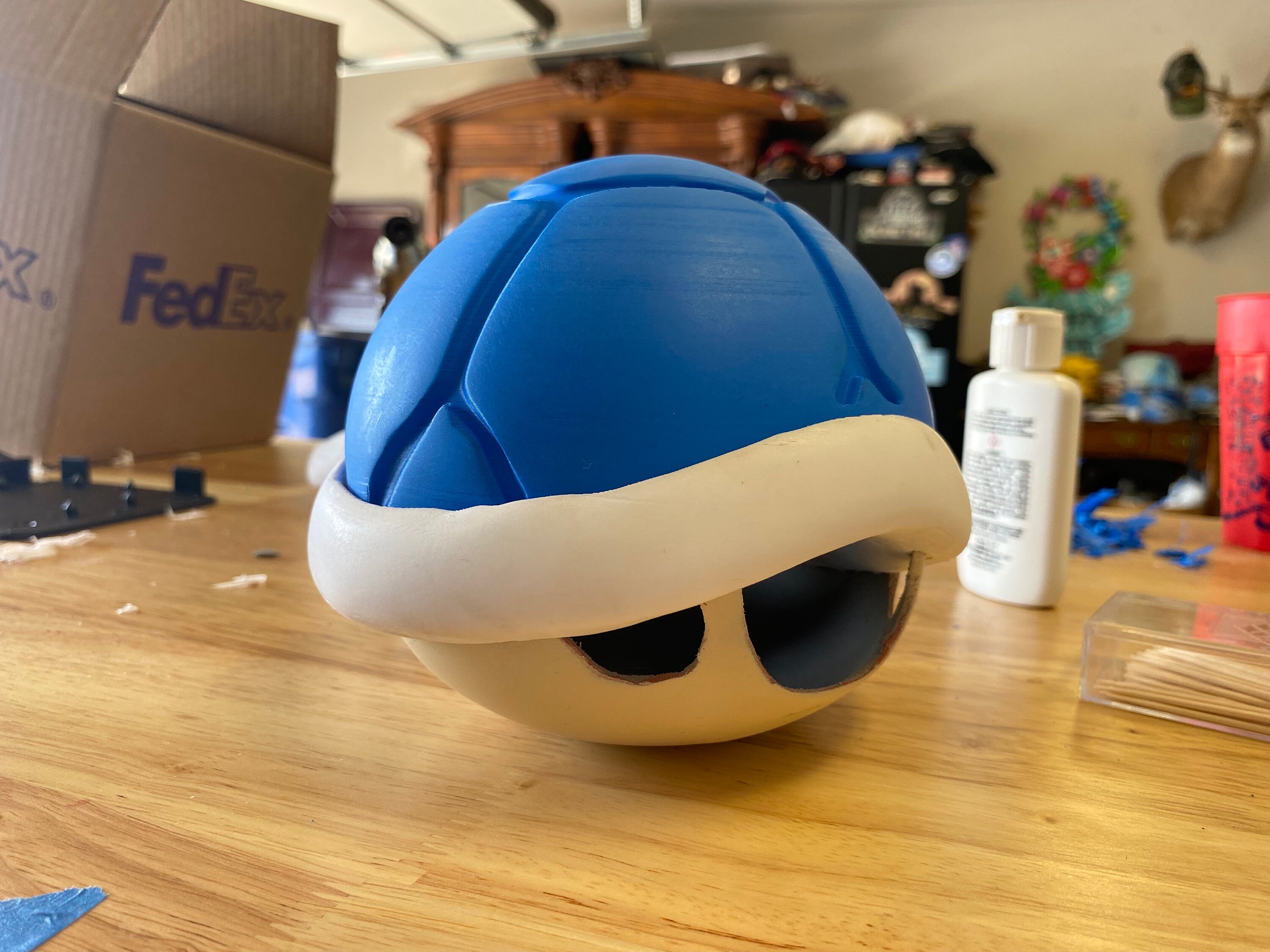 Blue Shell Mario Kart 3D Printed Mario Kart 8 Deluxe / Mario 64 Unique ...