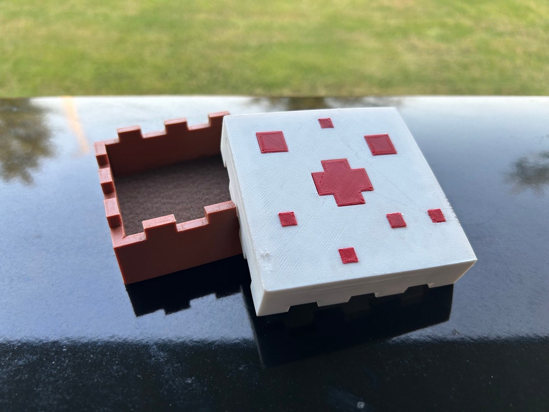 Minecraft Jewelry Box Minecraft Storage Box Cake Decoration Minecraft ...