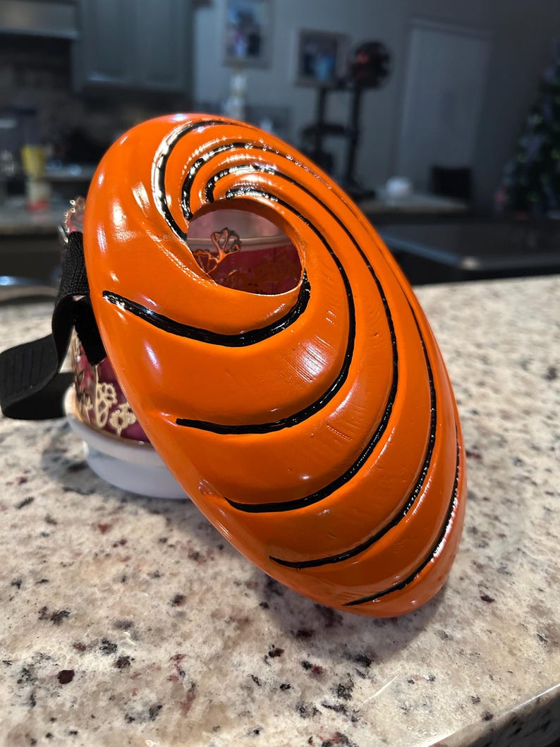 Naruto Mask - Akatsuki Tobi Uchiha Mask - Naruto / Anime Cosplay - 3D ...