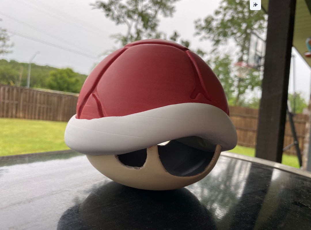 Red Shell Mario Kart 3D Printed Super Mario Galaxy / Nintendo Switch ...