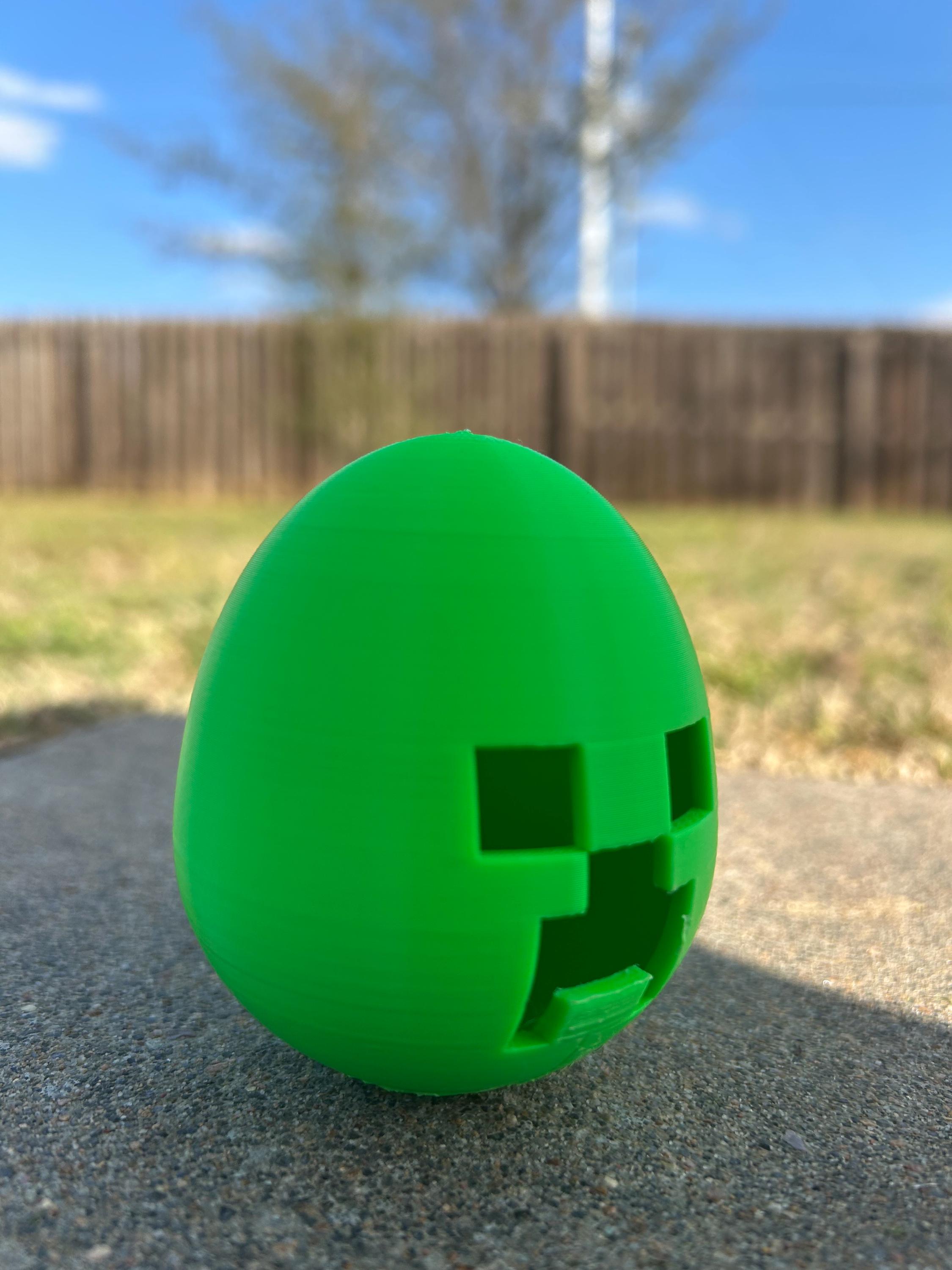 Minecraft Creeper Egg - Easter Decoration - Minecraft Mob - Spawn Egg ...