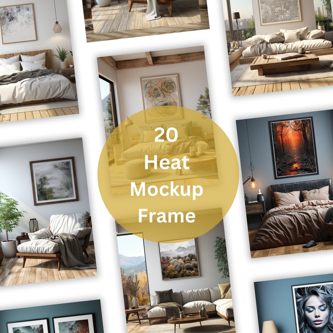 20 Beige Color Heat Mockup Frames, Vertical Frame Styled Png, Mockup ...