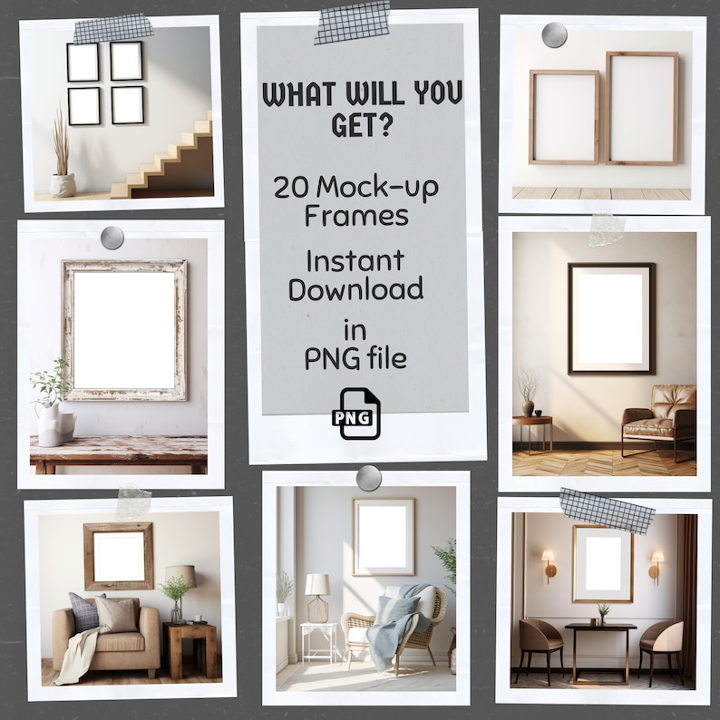 20 Christmas Frame Mockup, Styled Mockup Bundle PNG, Christmas Holiday ...