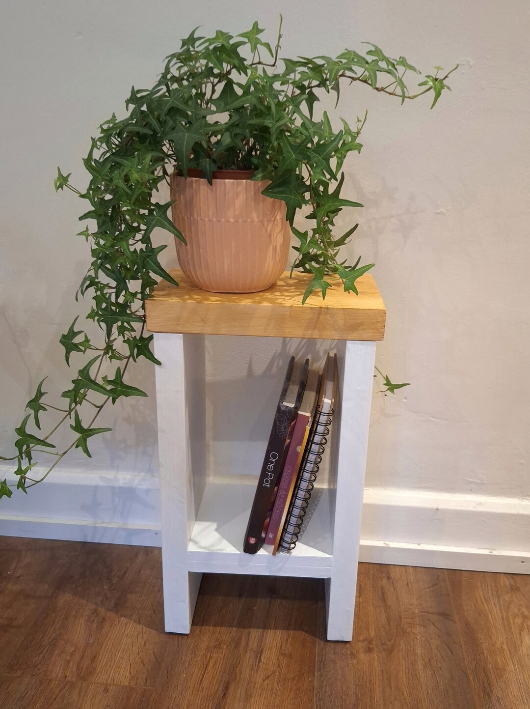 Handmade Reclaimed Timber Side Table, Rustic Wooden Farmhouse Table ...
