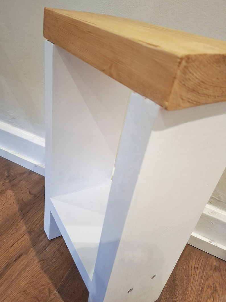 Handmade Reclaimed Timber Side Table, Rustic Wooden Farmhouse Table ...