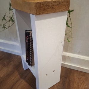 Handmade Reclaimed Timber Side Table, Rustic Wooden Farmhouse Table ...