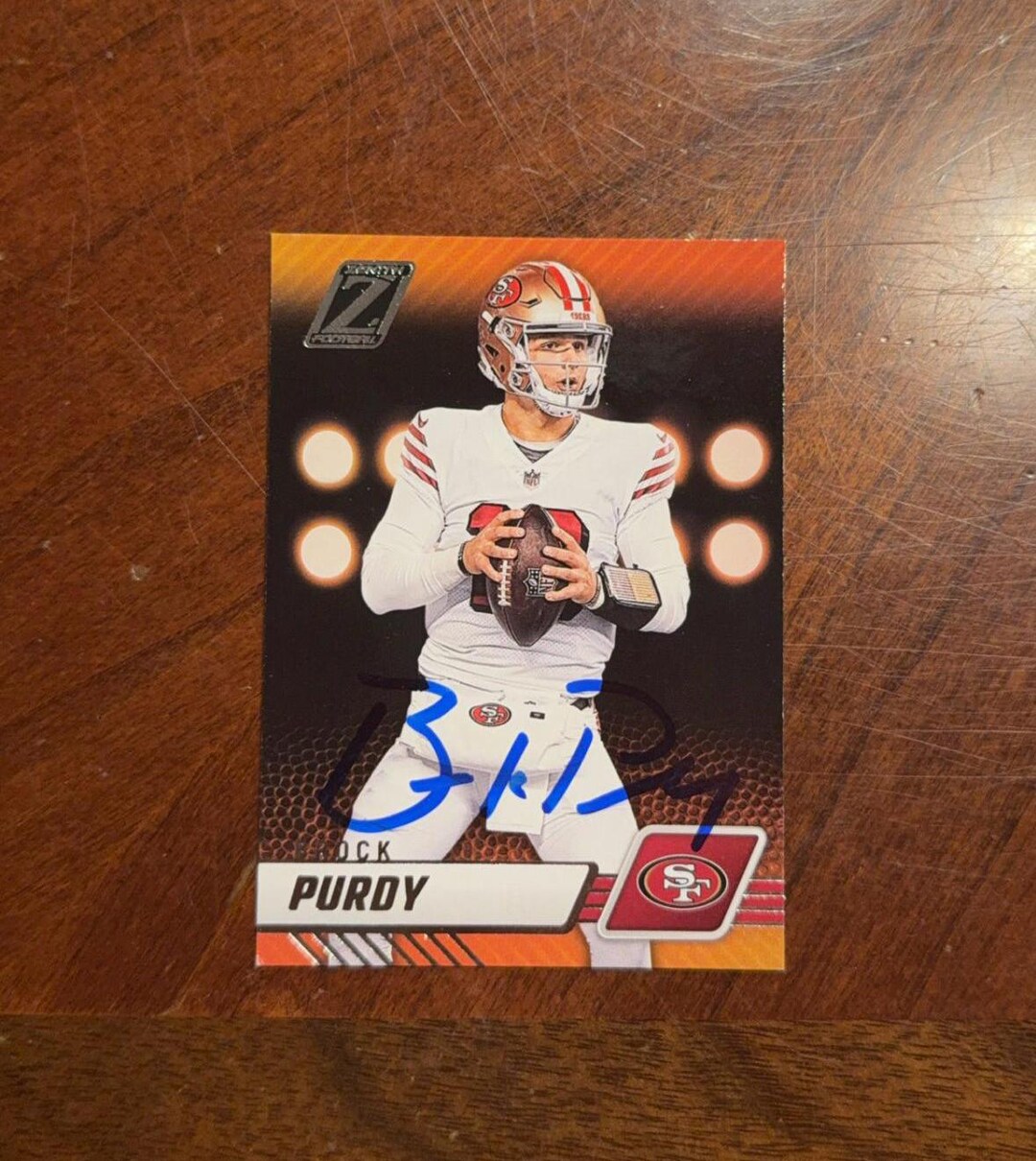 Brock Purdy With Slight Corner Damage Autographed Card Panini Zenith ...