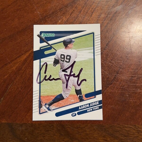 Aaron Judge Auto Card - Etsy