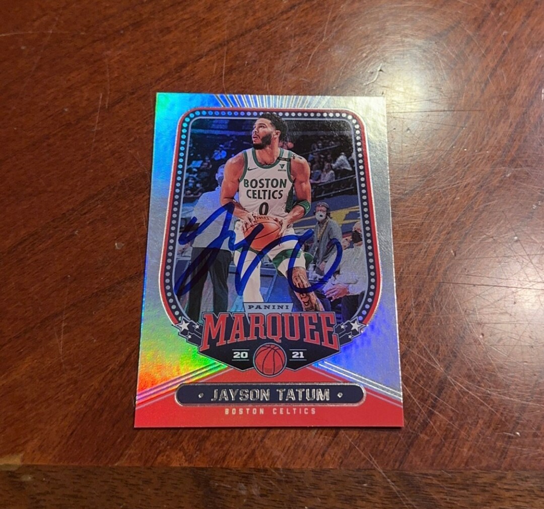 Jayson Tatum Autographed Card Panini Marquee Basketball Boston Celtics ...
