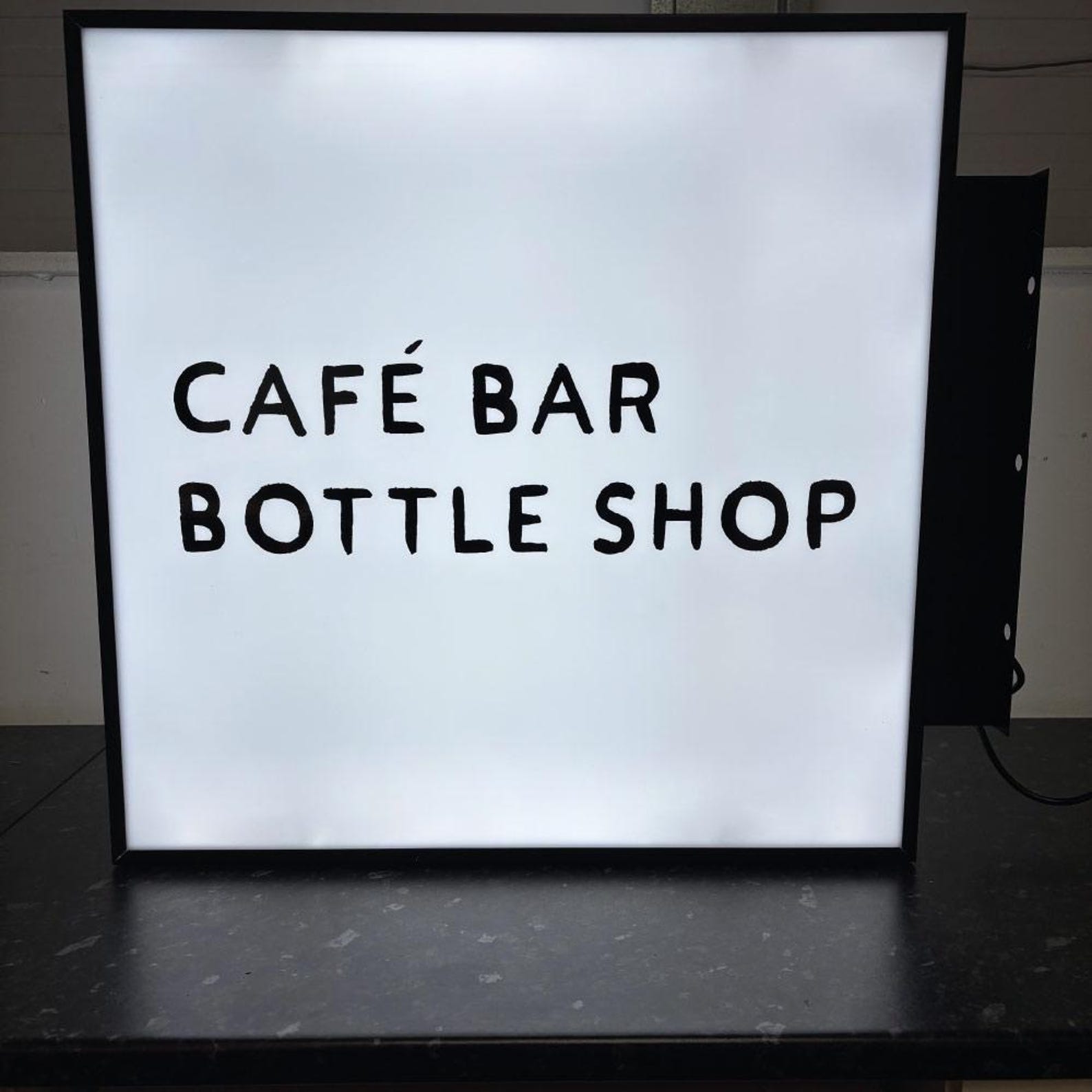 Projecting Sign Projecting Light Box Shop Sign Illuminated Cool White ...
