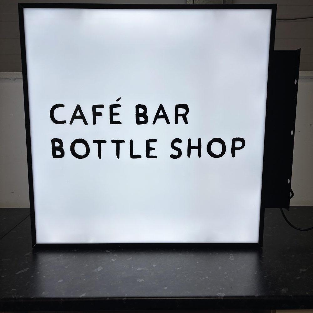 Projecting Sign Projecting Light Box Shop Sign Illuminated Cool White ...