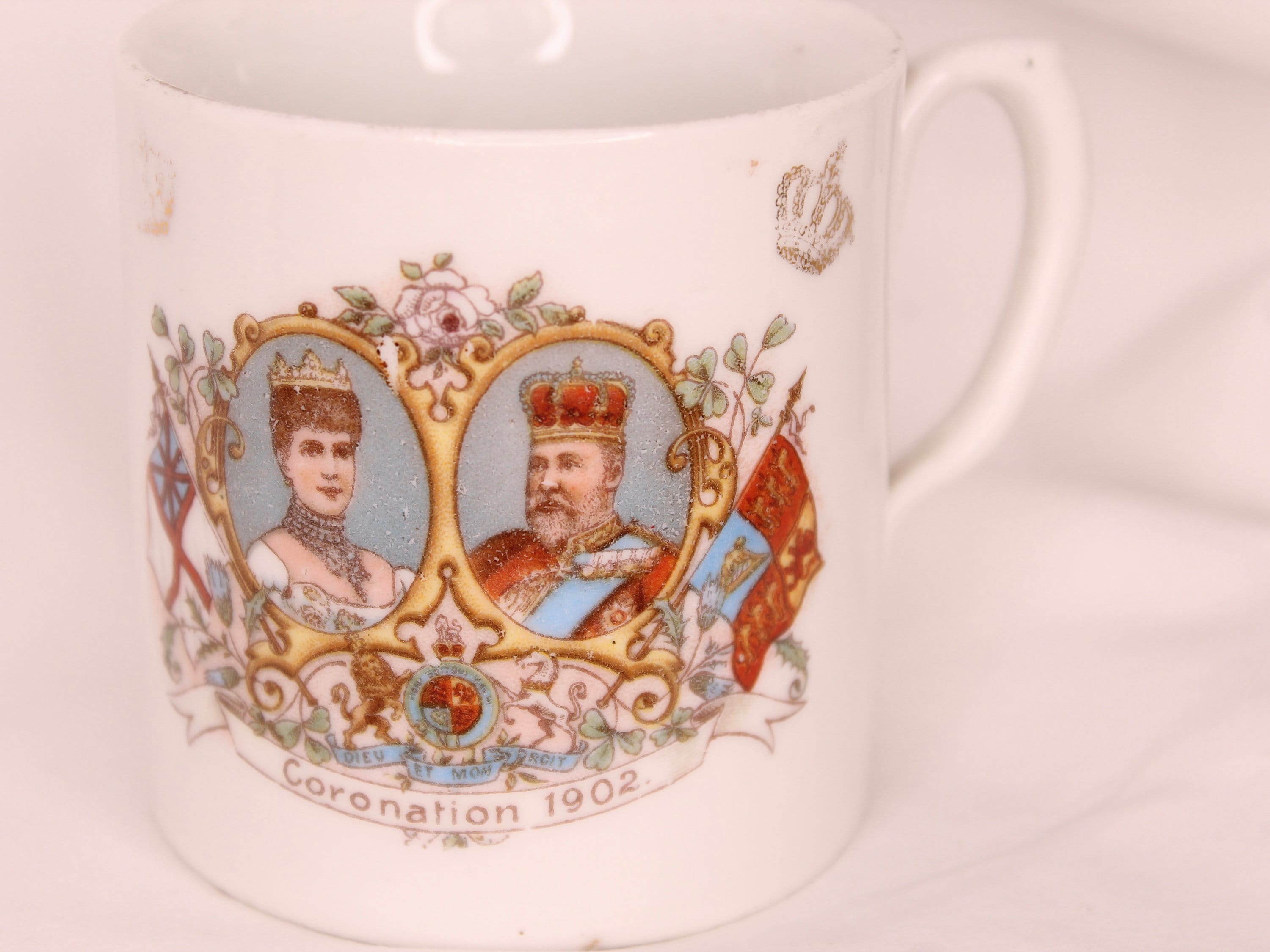 King Edward VII & Queen Alexandra of Denmark Coronation Mug, 1902 ...