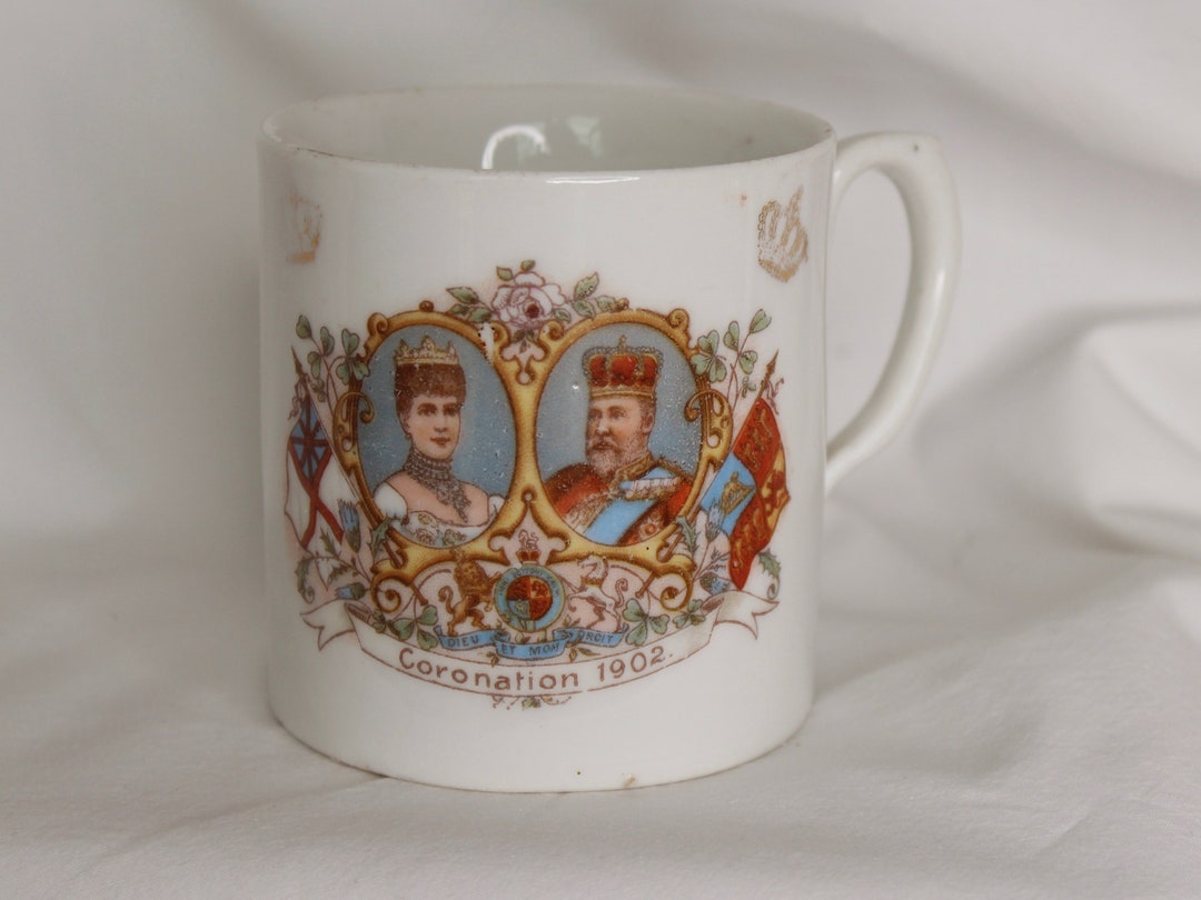 King Edward VII & Queen Alexandra of Denmark Coronation Mug, 1902 ...