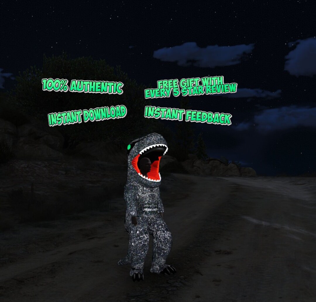GTA 5 | Fivem Clothing | T-rex Costume | Optimized | High Quality | TOS ...
